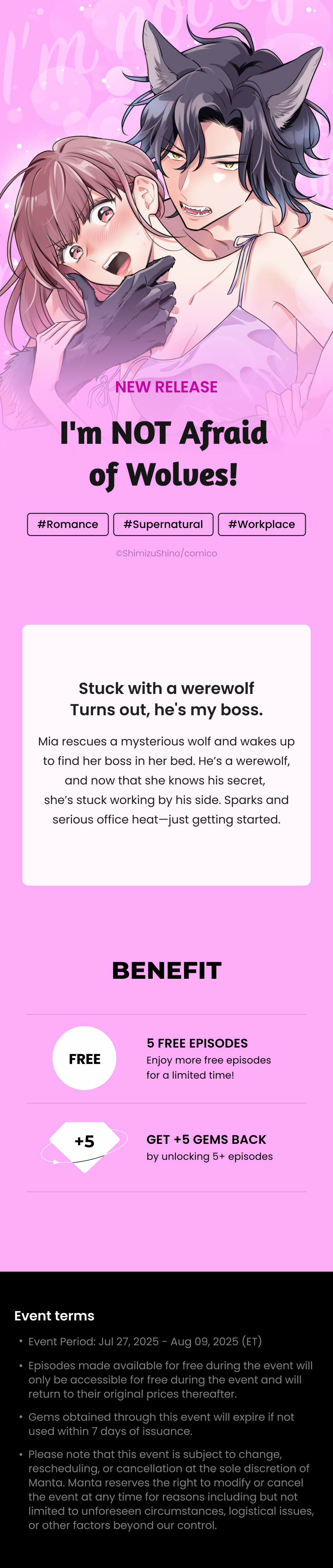 [Special Offer] I'm NOT Afraid of Wolves! - Manta