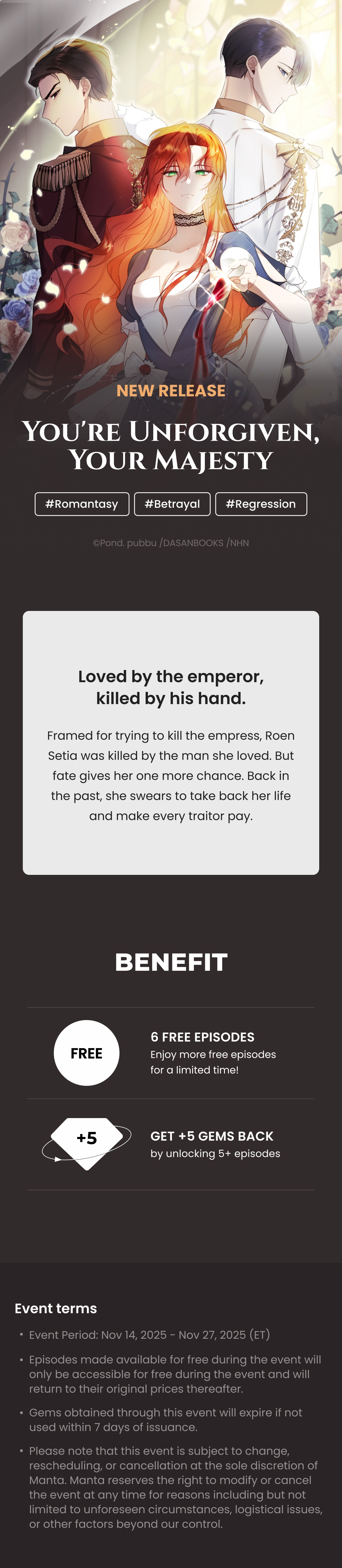 [Special Offer] You're Unforgiven, Your Majesty - Manta